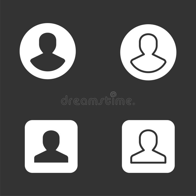 Account icon set. stock vector. Illustration of face - 103906841