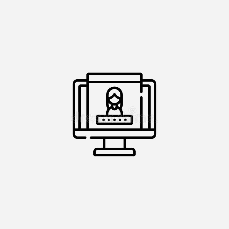 Account Vector Icon Sign Symbol Stock Vector - Illustration of concept ...