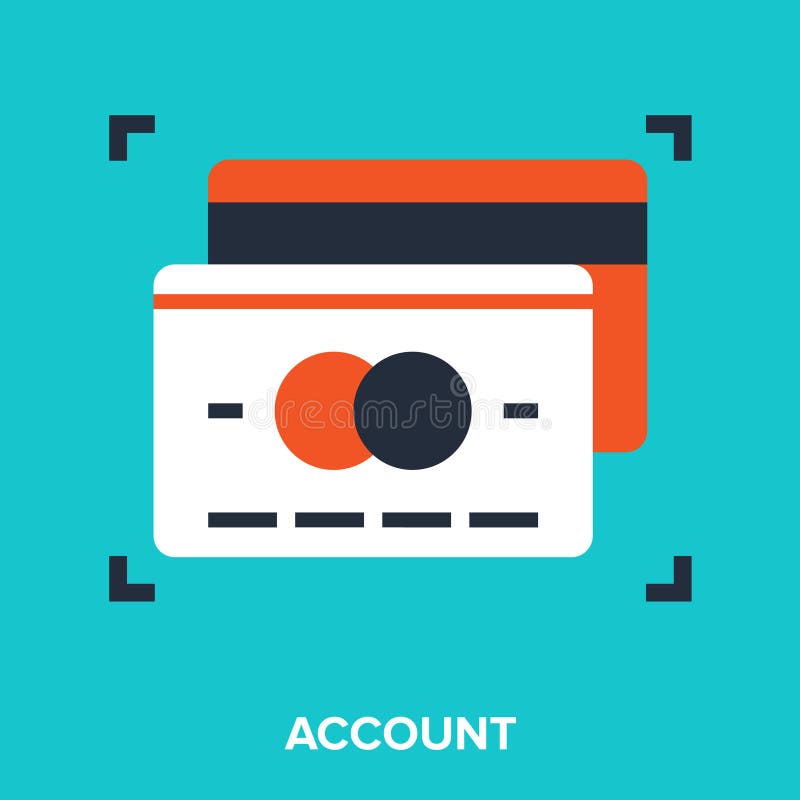 Account Vector Illustration Concept Stock Vector - Illustration of data ...
