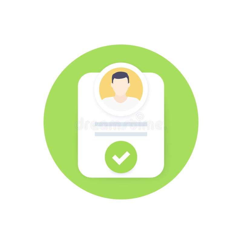 Account Verified Icon with User and Check Mark Stock Vector ...