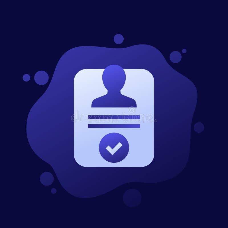 Account Verified Icon, Vector Design Stock Vector - Illustration of ...