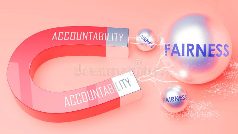 Accountability that Attracts Fairness Stock Illustration - Illustration ...