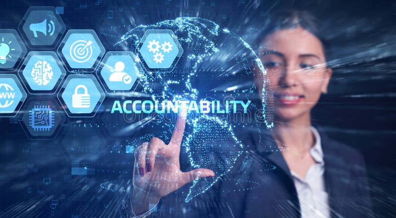 Accountability, Productivity and Success Concept. Business, Technology ...