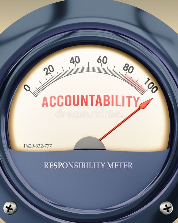 Accountability and Responsibility Meter that is Hitting a Full Scale ...