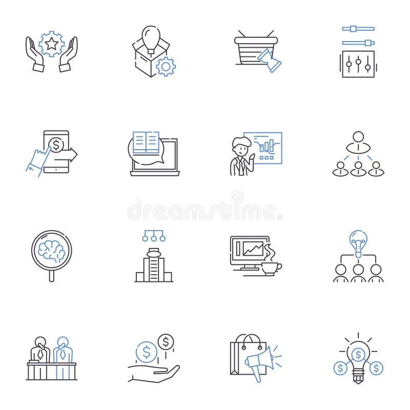 Accountability and Responsibility Line Icons Collection. Ownership ...