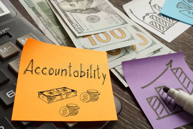 Accountability is Shown on the Photo Using the Text Stock Photo - Image ...