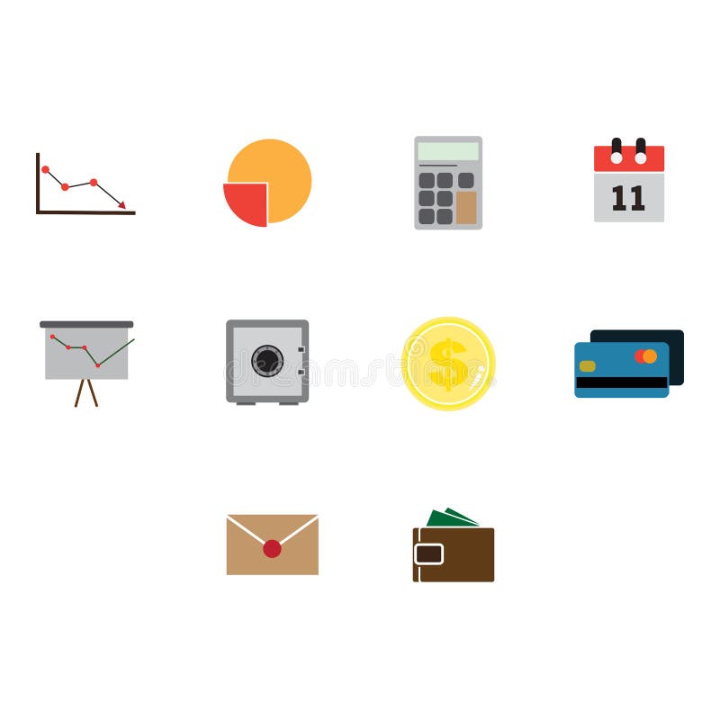 Accountancy vector pack stock vector. Illustration of icon - 258385295