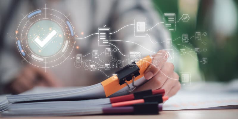 Accountant Audit Documents, Quality Assessment Management with a ...