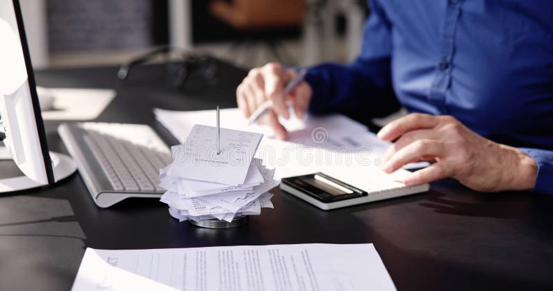 Accountant Auditor Man Help in Office Stock Image - Image of auditors ...