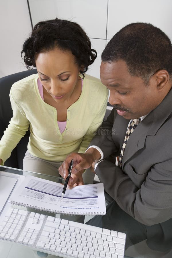 Accountant with Client stock photo. Image of businessman - 29660996