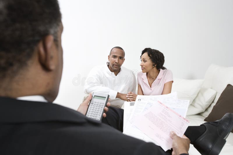 Accountant and Client Couple Stock Image - Image of budget, executive ...