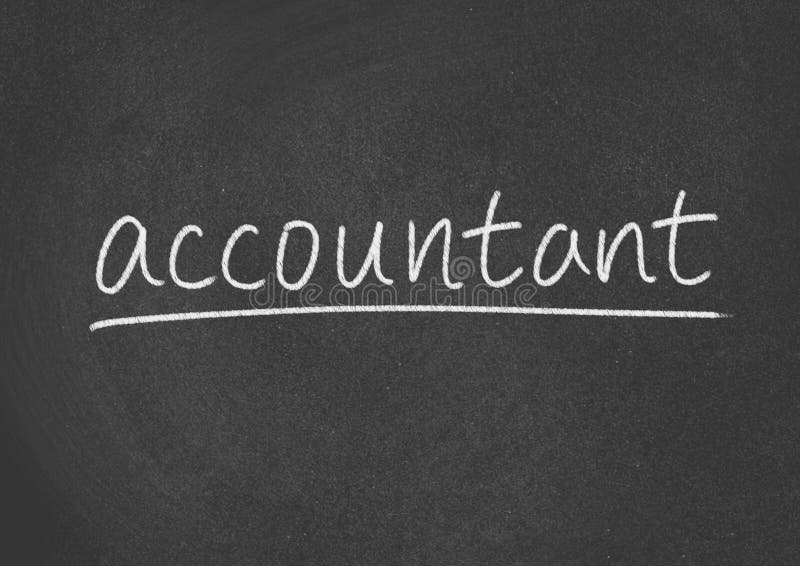 Accountant stock photo. Image of chalk, abstract, chalkboard - 165087552