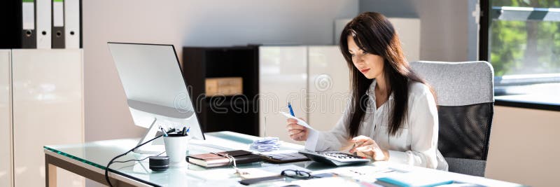 Accountant at Desk stock photo. Image of holding, accountant - 31471194