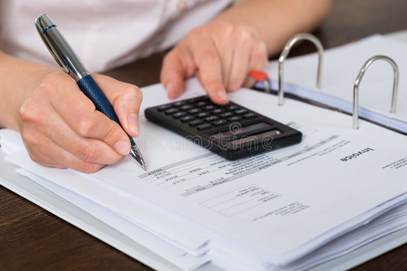 Accountant Doing Calculation Stock Photo - Image of businessperson ...