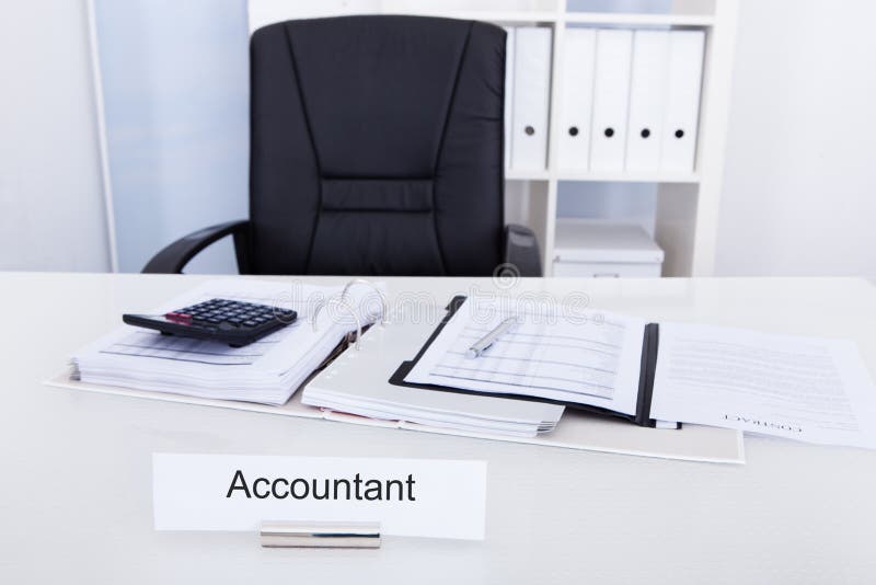 CPA Name Plate on the Table in the Office Stock Image - Image of ...