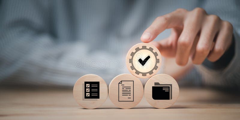 Accountant Showing Office Document Auditing Concept ,plan Review ...