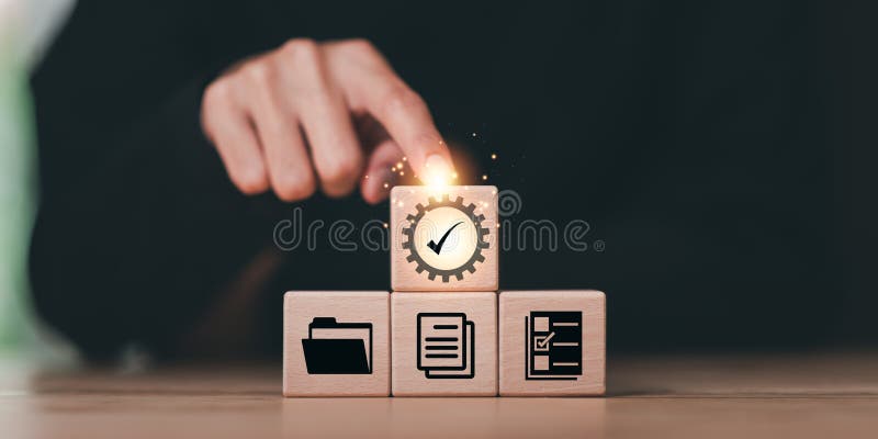 Accountant Showing Office Document Auditing Concept ,plan Review ...