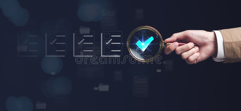 Accountant Showing Office Document Auditing Concept ,plan Review ...