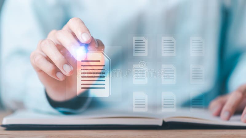 Accountant Showing Office Document Auditing Concept ,plan Review ...