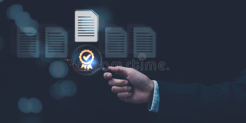 Accountant Showing Office Document Auditing Concept ,plan Review ...