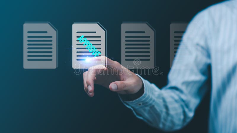 Accountant Showing Office Document Auditing Concept ,plan Review ...