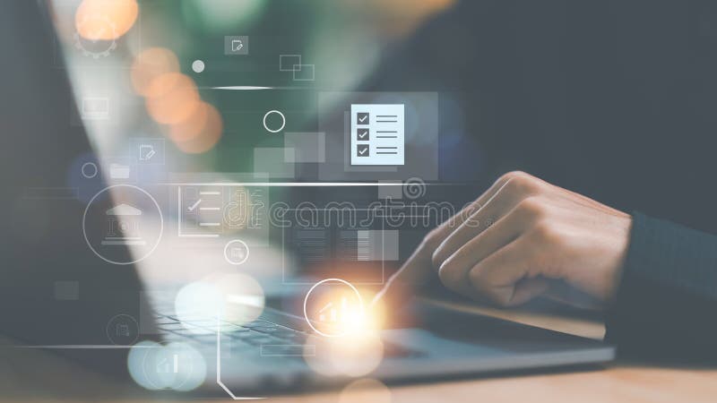 Accountant Showing Office Document Auditing Concept ,plan Review ...