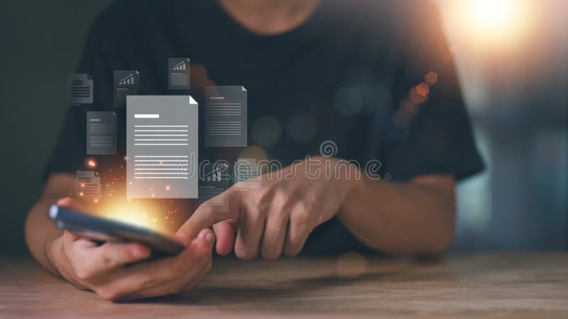 Accountant Showing Office Document Auditing Concept ,plan Review ...