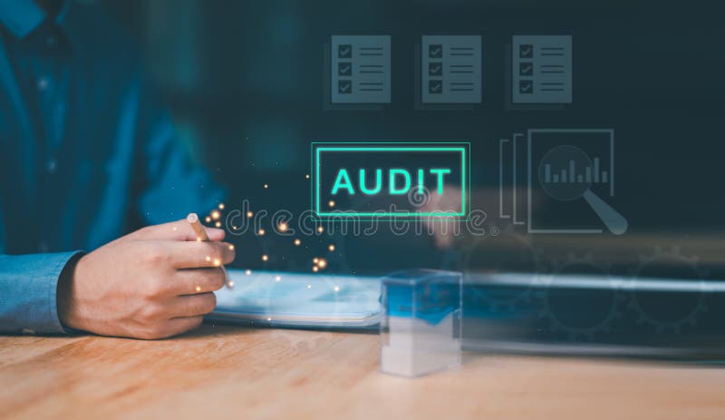 Accountant Showing Office Document Auditing Concept ,plan Review ...