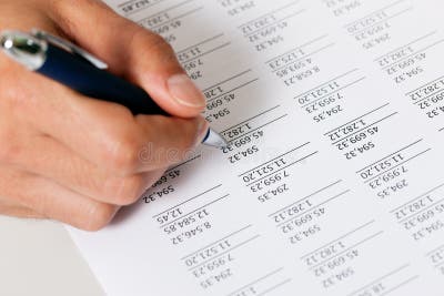 Accountant Working on Numbers Stock Image - Image of work, people: 16582477