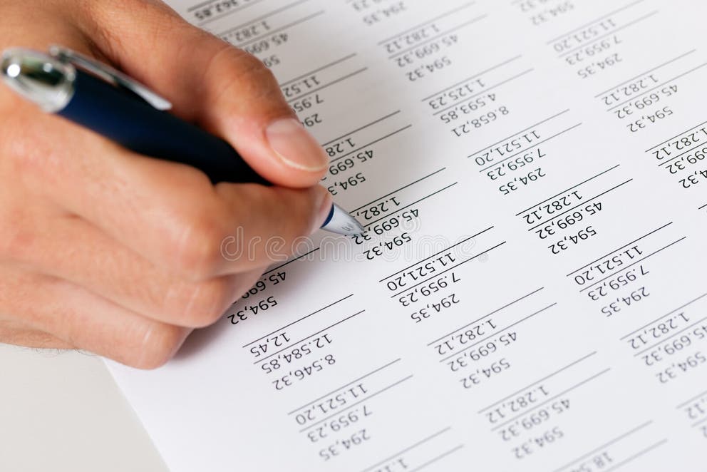 Accountant Working on Numbers Stock Image - Image of work, people: 16582477