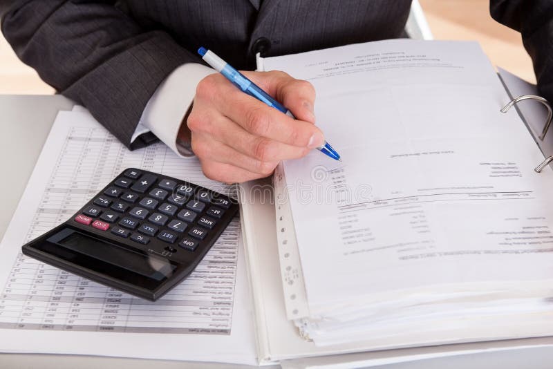 Accountant Working at the Office Stock Image - Image of manager ...
