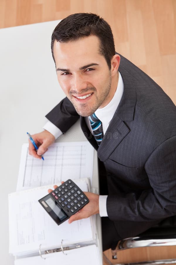 Accountant Working at the Office Stock Image - Image of manager ...