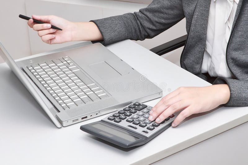 Accounting stock image. Image of busy, finger, hand, career - 21239305