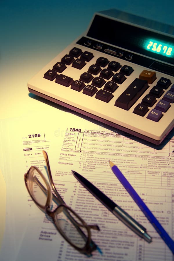 Calculating stock photo. Image of finance, accounting - 2360760