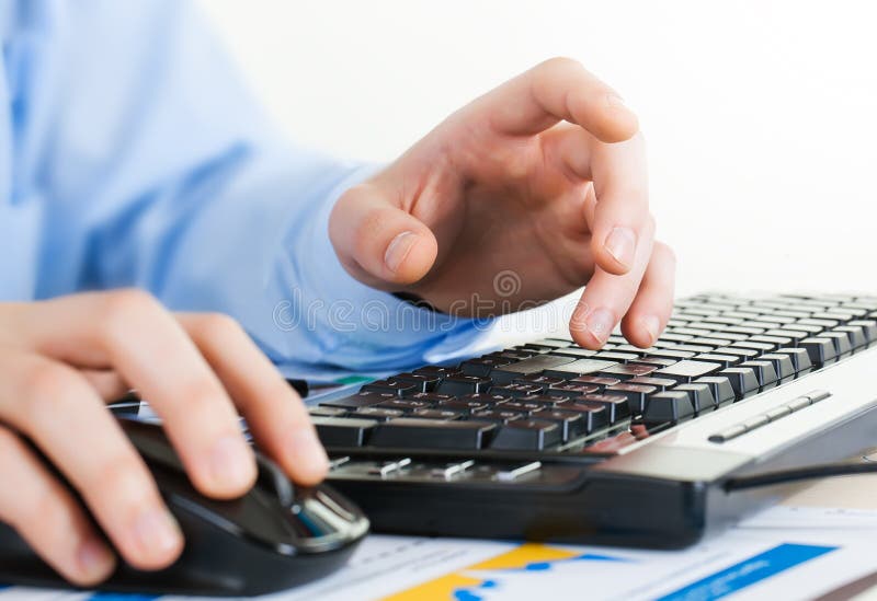 Man doing his accounting stock image. Image of manager - 50039753