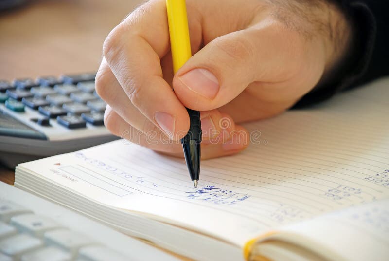 Accounting stock image. Image of thumb, lines, book, accounting - 7479421
