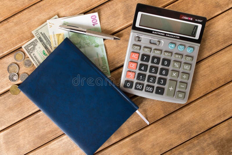 Accounting Accessories . Accessories for Business on Office Desk Stock ...