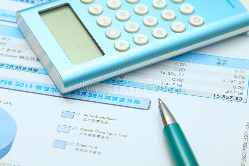 Accounting on the bill stock image. Image of chart, balance - 19693445