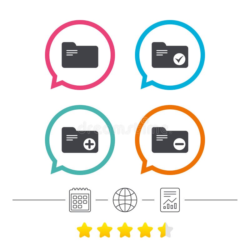 Accounting Binders Icons. Add Document Symbol. Stock Vector ...