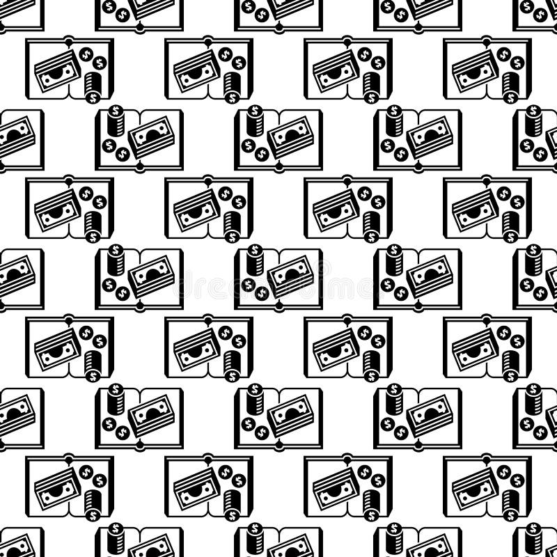 Accounting Book Pattern Seamless Vector Stock Vector - Illustration of ...