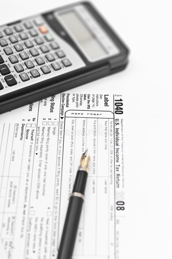 Accounting with a Calculator Editorial Stock Photo - Image of ...