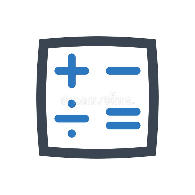 Math Calculator Icon stock vector. Illustration of symbol - 112019859
