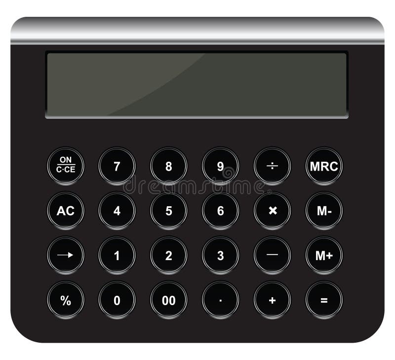 Accounting calculator stock vector. Illustration of currency - 52378105