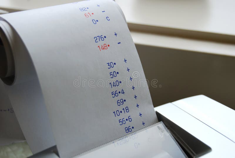 Accounting check stock photo. Image of bank, finance, calculator - 5434142