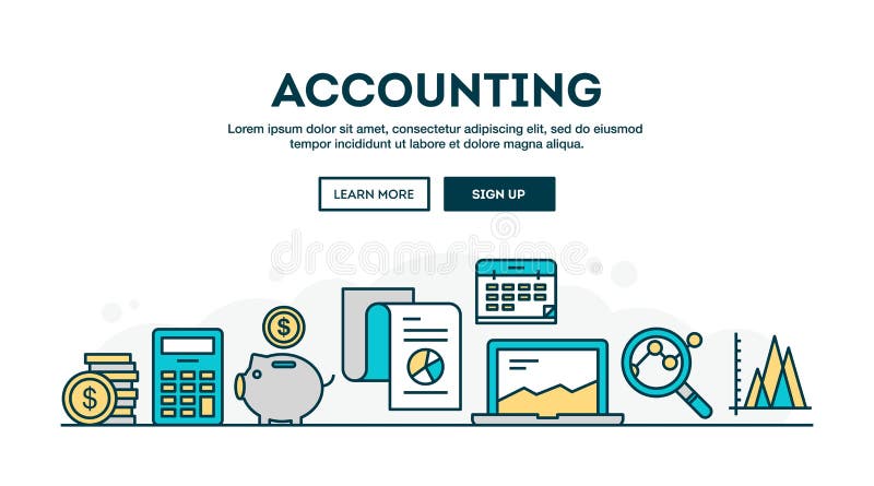 Accounting Concept Illustration Stock Vector - Illustration of money ...