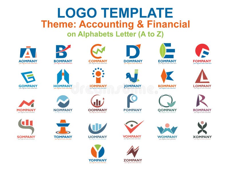 Accounting Company Finance Logo Design Vector Illustration Stock Vector ...