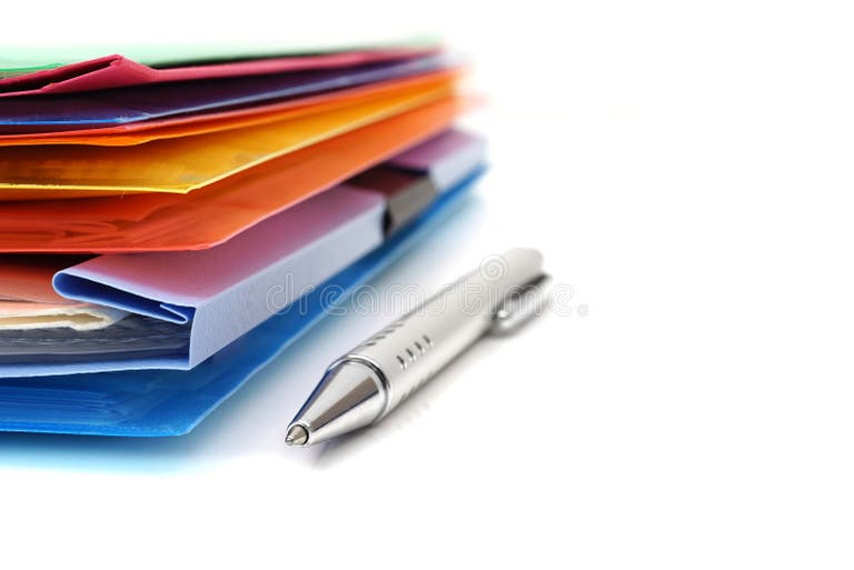 Accounting Concept with Files and Folders Stock Photo - Image of report ...