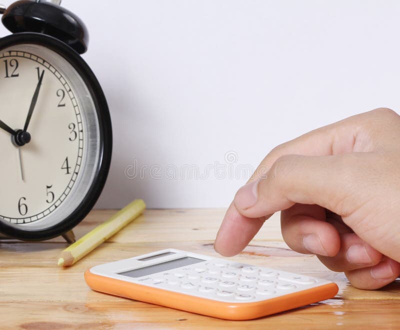Accounting Concept Hands and Calculator Stock Image - Image of ...