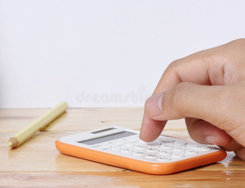 Accounting Concept Hands and Calculator Stock Photo - Image of ...