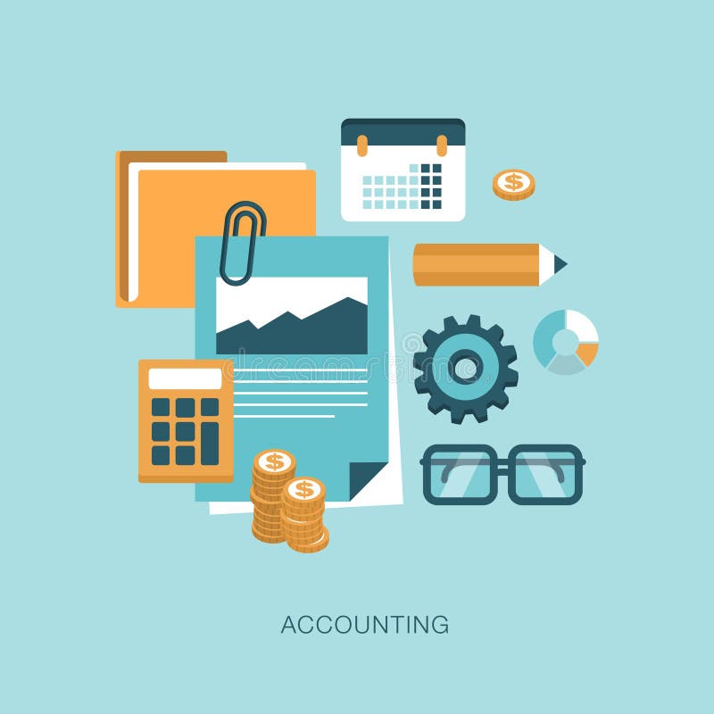 Accounting Concept Illustration Stock Vector - Illustration of money ... Accounting Concept Illustration Stock Vector - Illustration of money ...